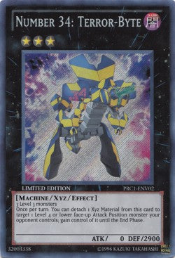 Yugioh Number 34: Terror-Byte PRC1-ENV02 Secret Rare Englisch kaufen ...