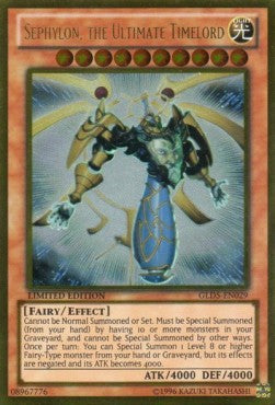 Yugioh Sephylon, the Ultimate Timelord GLD5-EN029 Gold Rare Englisch ...