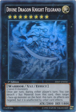 Yugioh Divine Dragon Knight Felgrand (V.6) SHSP-EN056 Ghost Rare ...