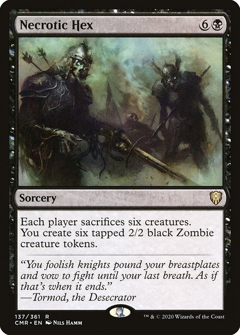 Magic Necrotic Hex CMR-137 Rare Englisch kaufen — ReCollectibles