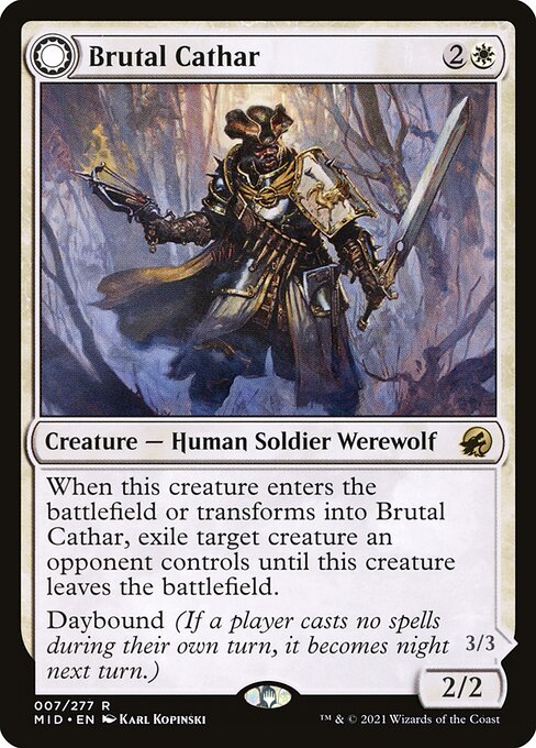 Magic Brutal Cathar // Moonrage Brute MID-7 Rare Englisch kaufen ...