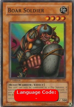 Yugioh Boar Soldier (V.2) MRL-EN089 Common Englisch kaufen — ReCollectibles