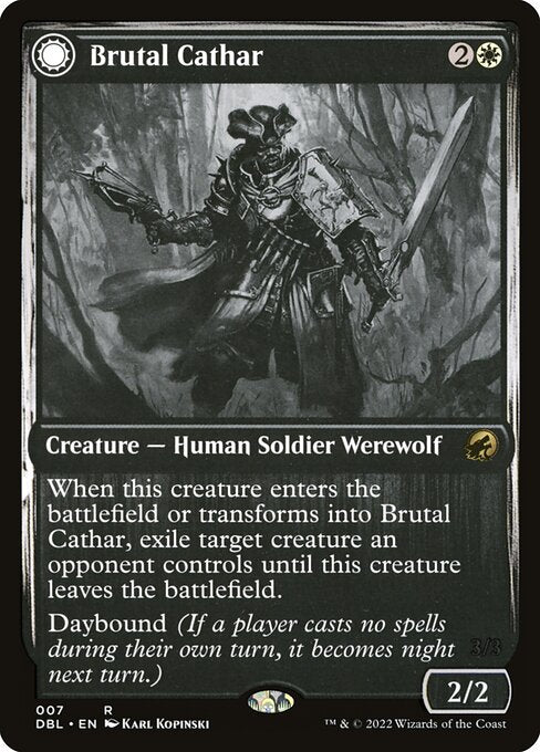 Magic Brutal Cathar // Moonrage Brute DBL-7 Rare Englisch kaufen ...