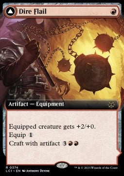 Magic Dire Flail // Dire Blunderbuss XLCI-374 Rare Englisch kaufen ...