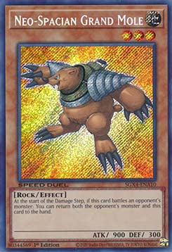 Yugioh Neo-Spacian Grand Mole (V.2) SGX4-ENA10 Secret Rare Englisch ...