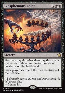 Magic Blasphemous Edict FDN-57 Rare Englisch kaufen — ReCollectibles