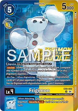 Digimon Frigimon (EX8-022) JP Alternative Art Englisch kaufen ...