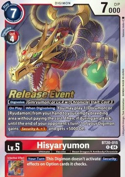 Digimon Hisyaryumon (BT20-015) SB2.5P Alternative Art Englisch kaufen ...