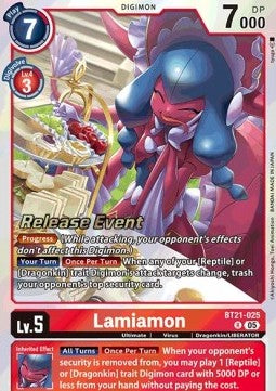 Digimon Lamiamon (BT21-025) BT-21P Alternative Art Englisch kaufen ...