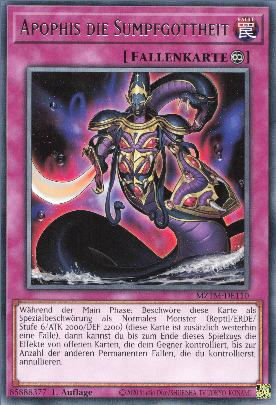 Yugioh Apophis die Sumpfgottheit MZTM-DE110 Rare Deutsch kaufen ...