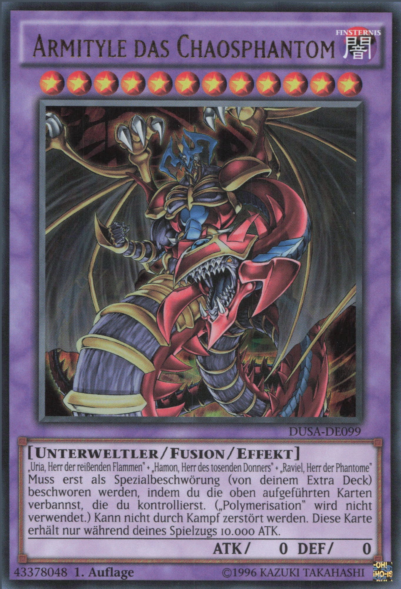 Yugioh Armityle das Chaosphantom DUSA-DE099 Ultra Rare Deutsch kaufen ...