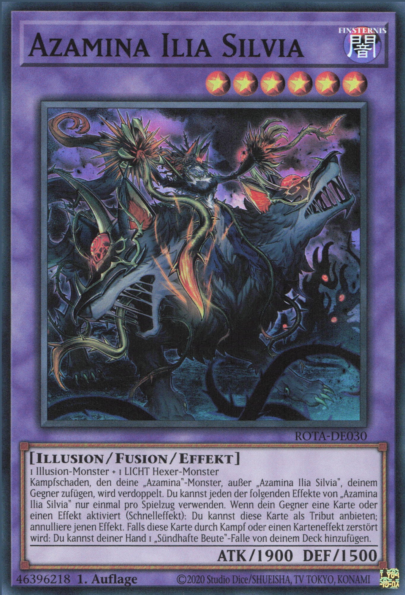Yugioh Azamina Ilia Silvia ROTA-DE030 Super Rare Deutsch kaufen ...