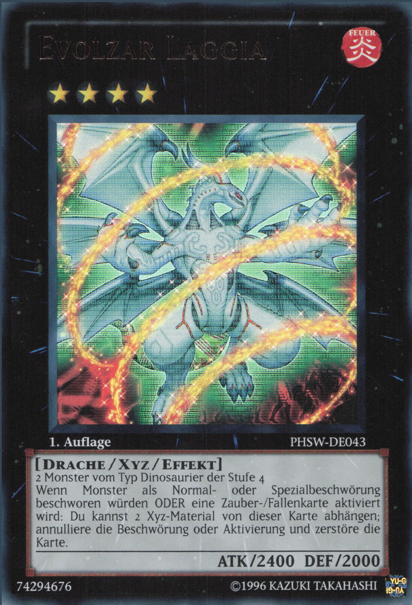 Yugioh Evolzar Laggia (V.1) PHSW-DE043 Ultra Rare Deutsch kaufen ...