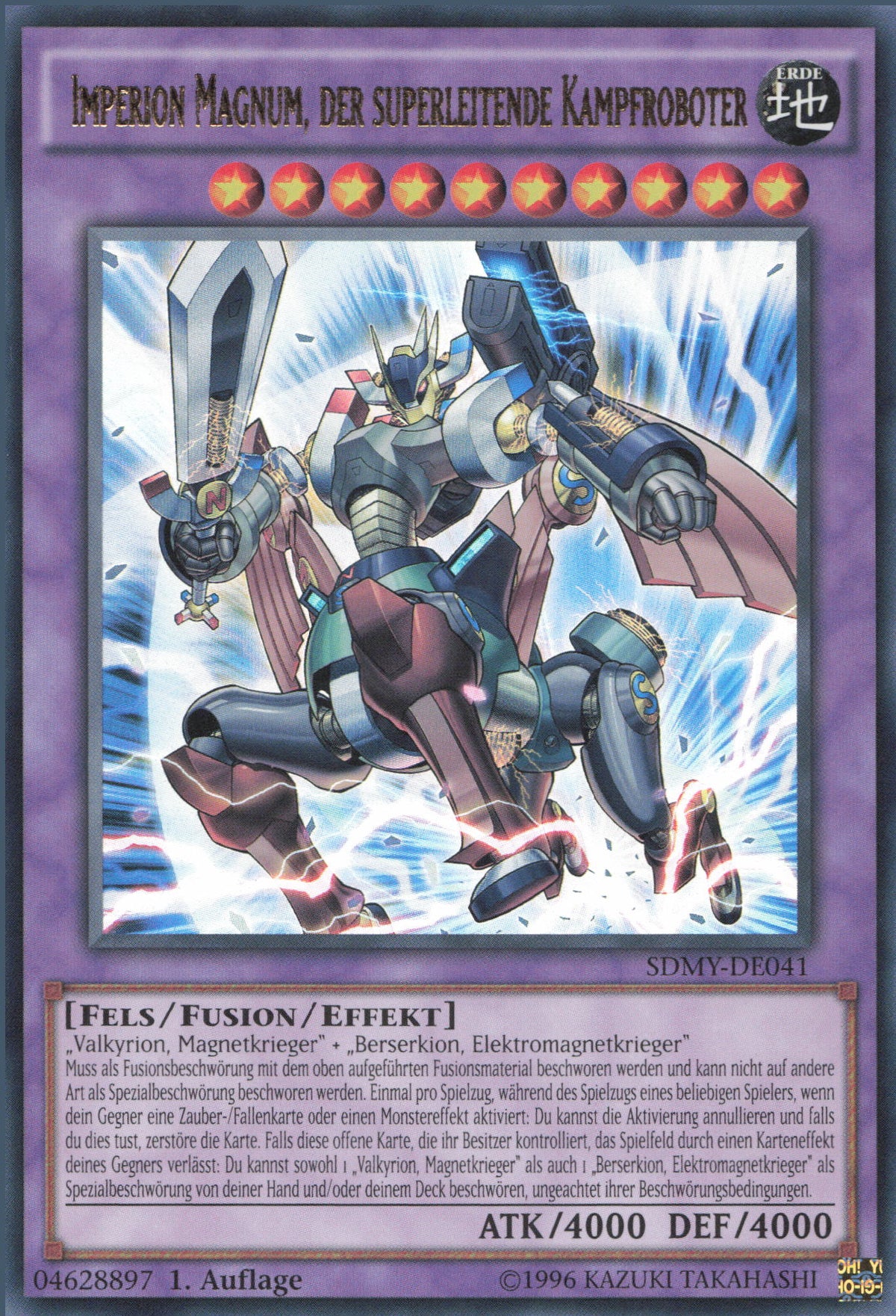 Yugioh Imperion Magnum, der superleitende Kampfrobote SDMY-DE041 Ultra ...