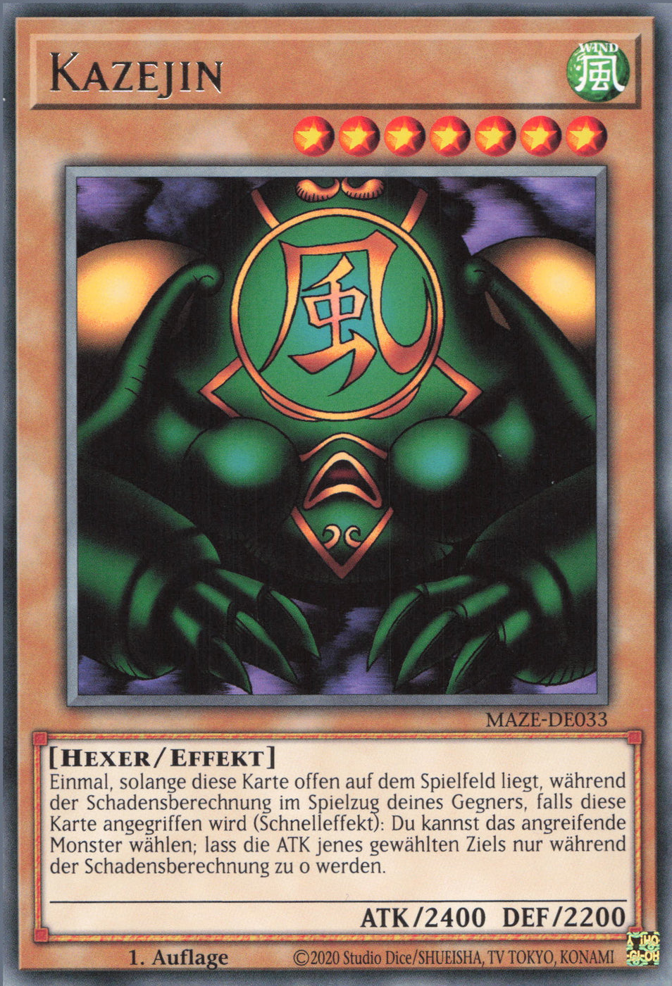 Yugioh Kazejin MAZE-DE033 Rare Deutsch kaufen — ReCollectibles