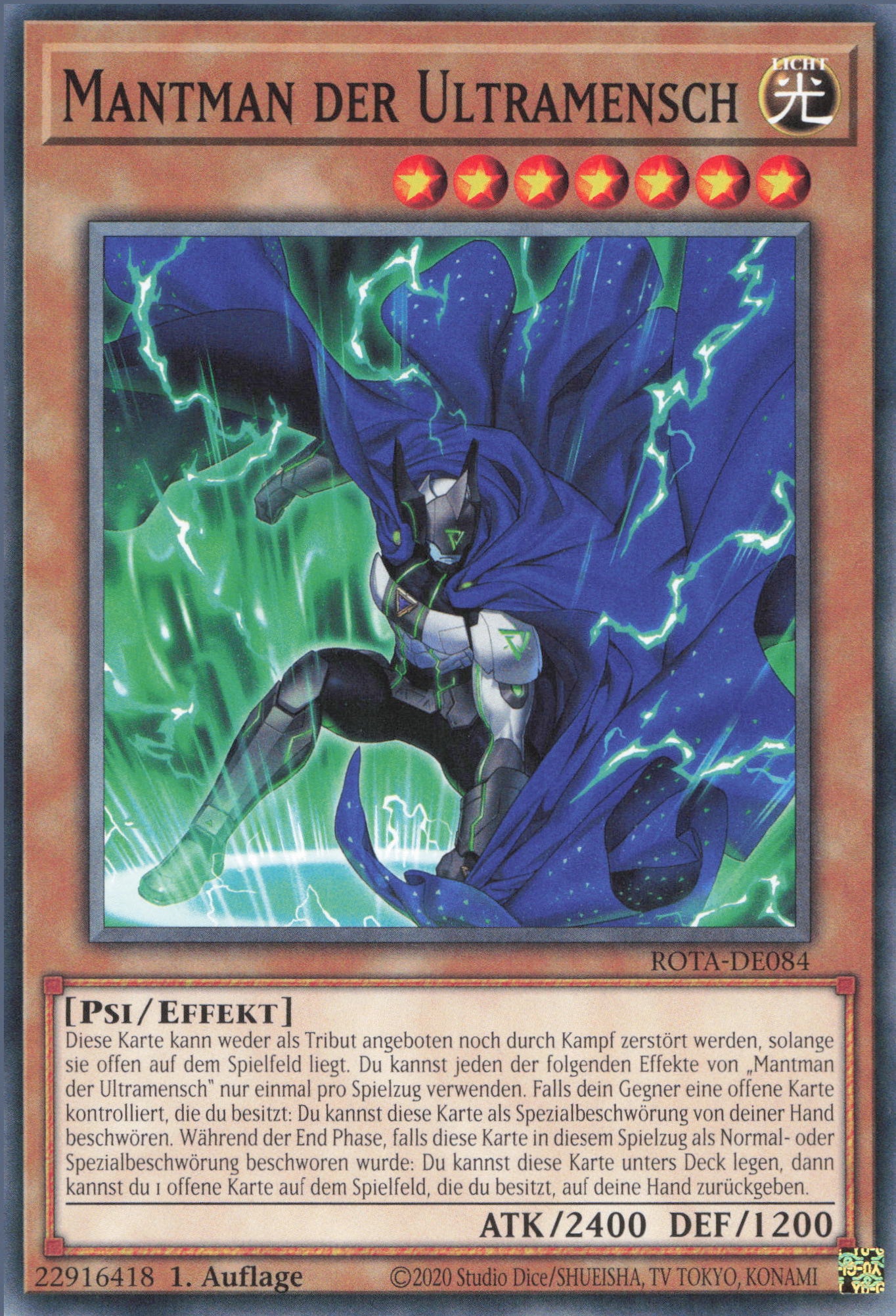 Yugioh Mantman der Ultramensch ROTA-DE084 Common Deutsch kaufen ...