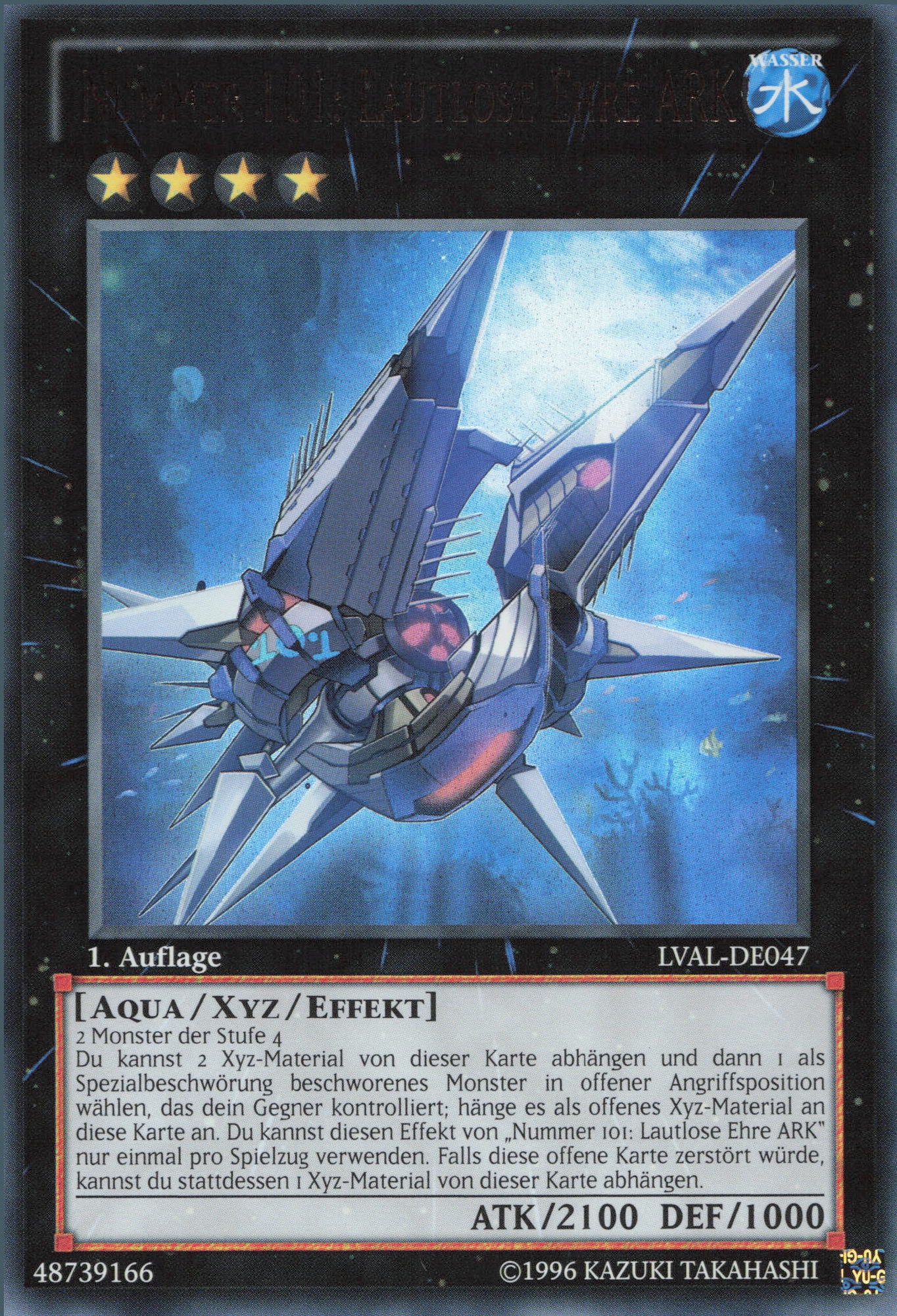 Nummer 101: Lautlose Ehre ARK (V.1) LVAL-DE047 Ultra Rare — ReCollectibles
