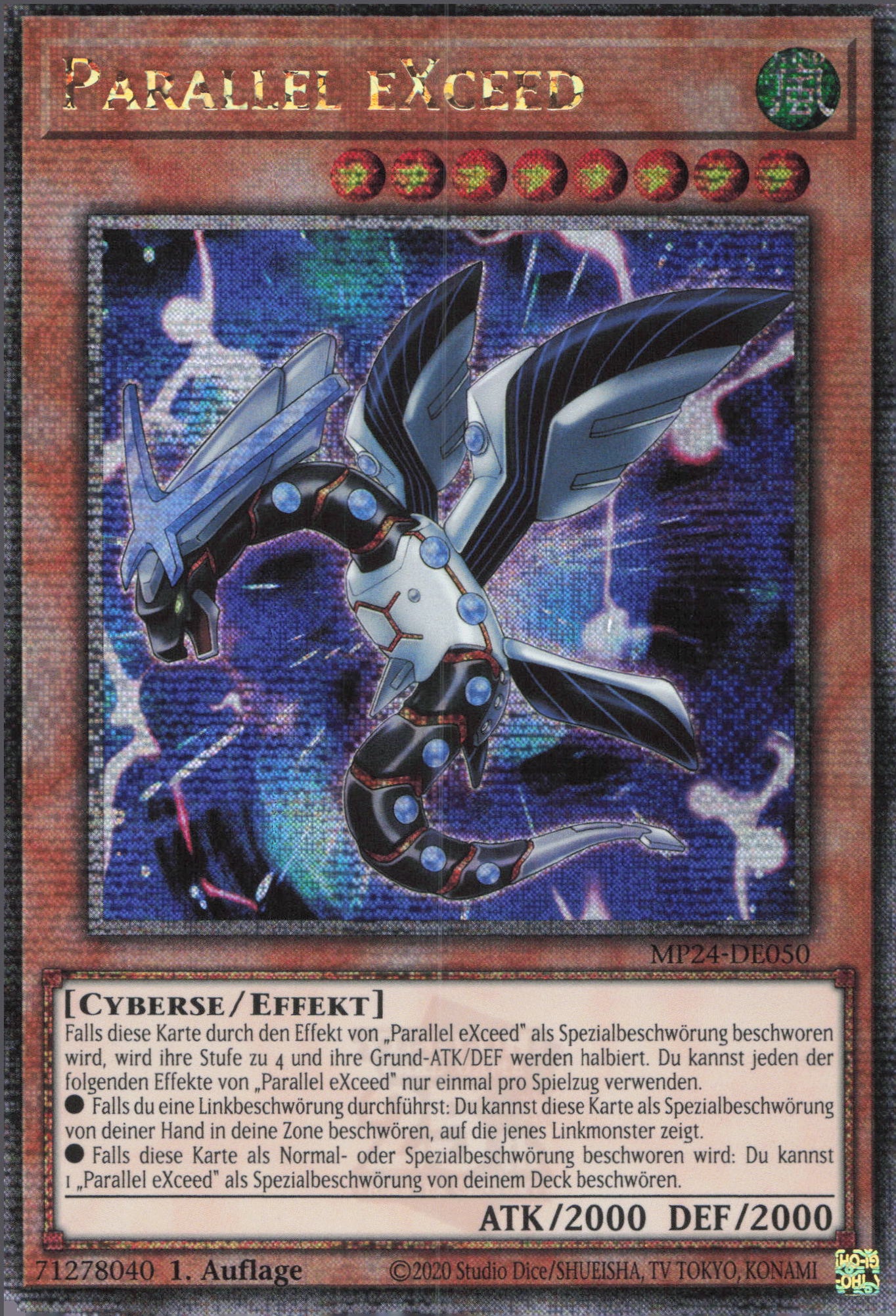 Yugioh Parallel eXceed MP24-DE050 Quarter Century Secret Rare Deutsch ...