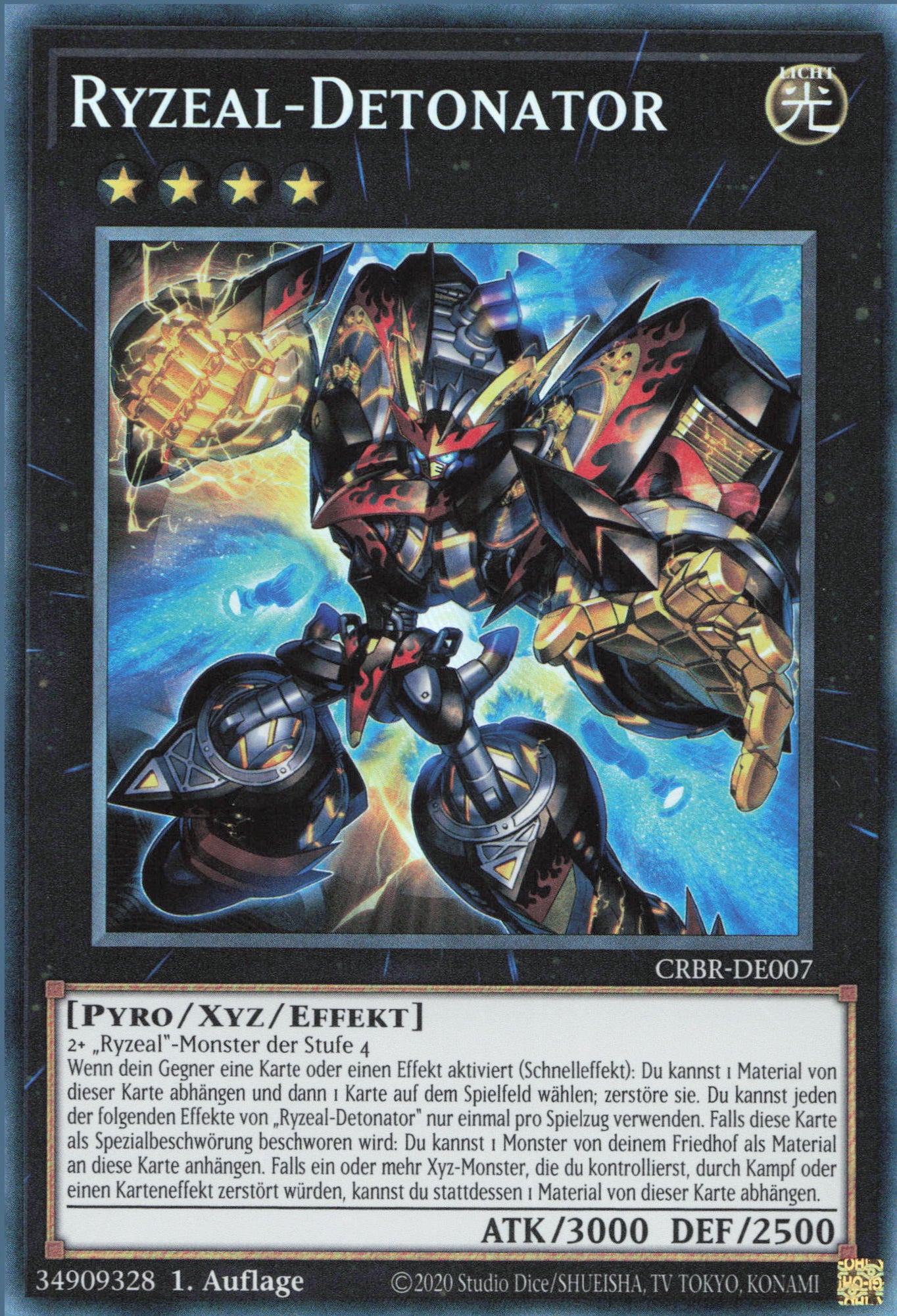 Yugioh Ryzeal-Detonator (V.2) CRBR-DE007 Collectors Rare Deutsch kaufen ...