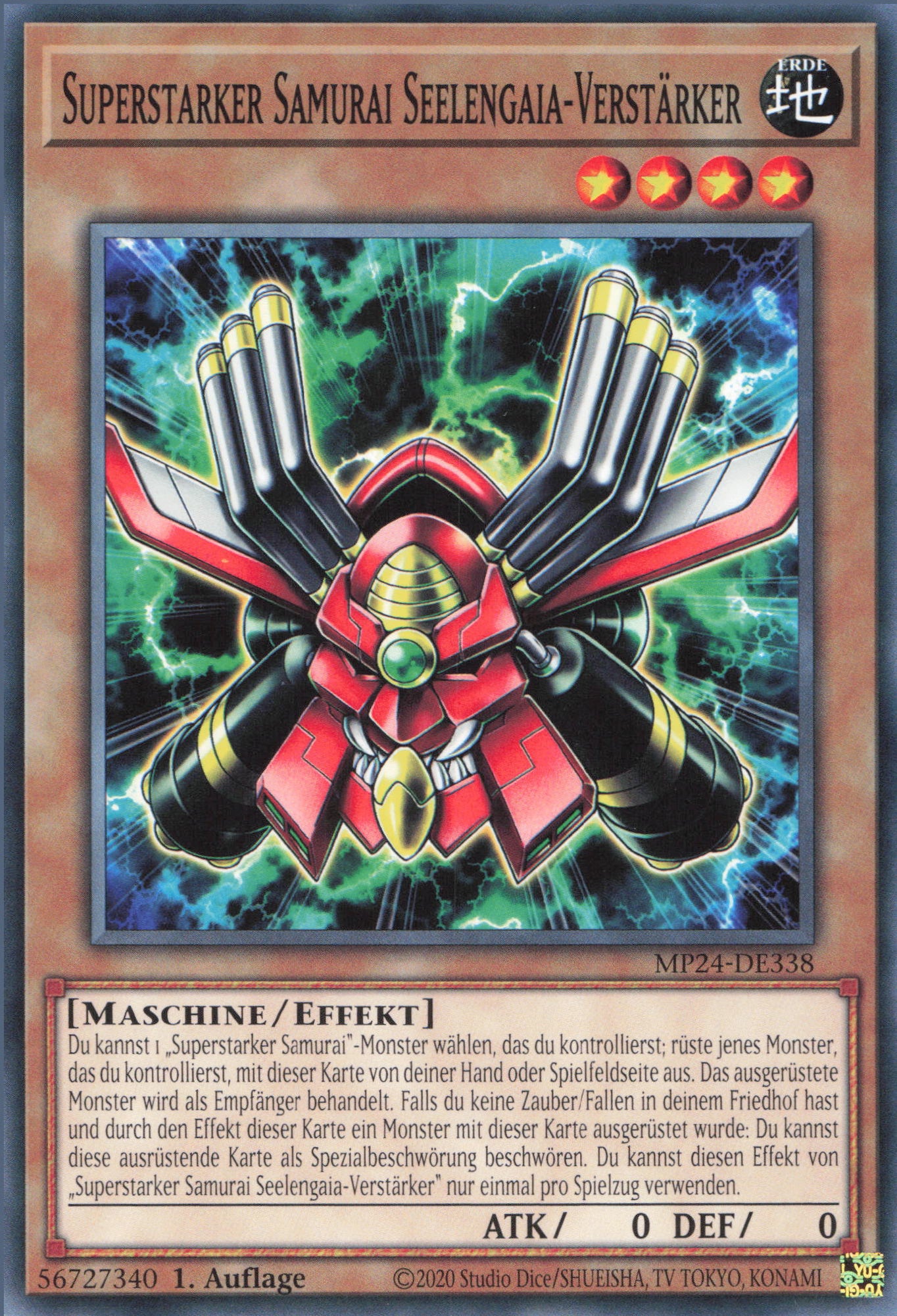 Yugioh Superstarker Samurai Seelengaia-Verstärker MP24-DE338 Common ...