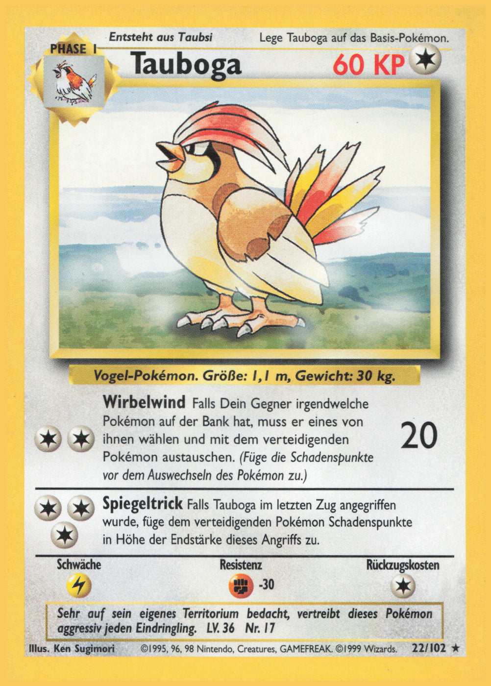Pokémon Tauboga BS-22 Rare Deutsch kaufen — ReCollectibles