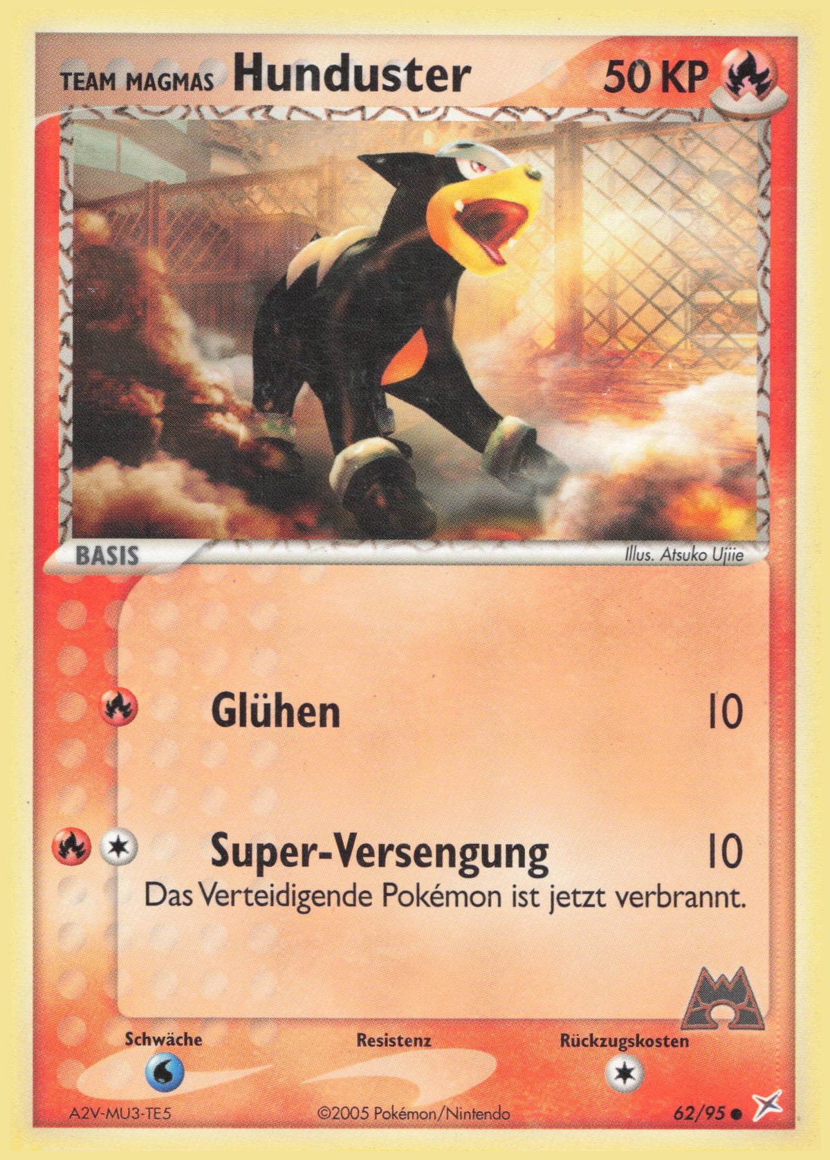 Pokémon Team Magmas Hunduster (Combustion) MA-62 Common Deutsch kaufen ...