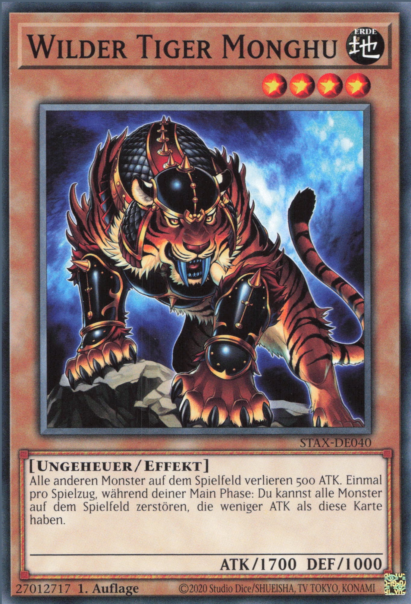 Yugioh Wilder Tiger Monghu STAX-DE040 Common Deutsch kaufen ...