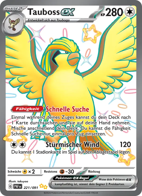 Pokémon Tauboss ex PAF-221 Shiny Ultra Rare Deutsch kaufen — ReCollectibles