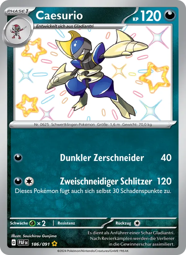 Pokémon Caesurio PAF-186 Shiny Rare Deutsch kaufen — ReCollectibles