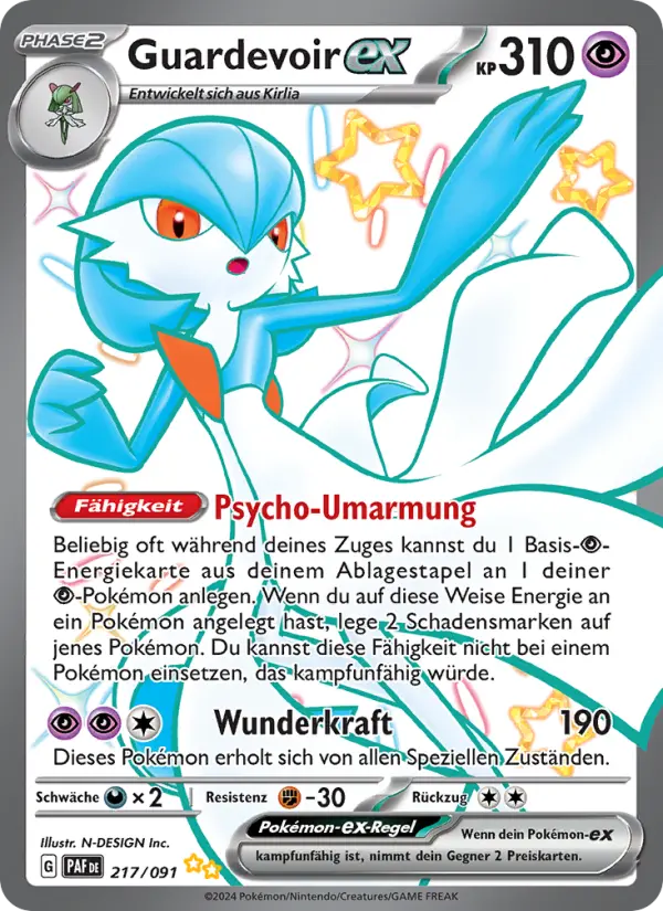 Pokémon Guardevoir ex PAF-217 Shiny Ultra Rare Deutsch kaufen ...