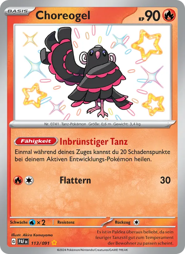 Pokémon Choreogel PAF-113 Shiny Rare Deutsch kaufen — ReCollectibles