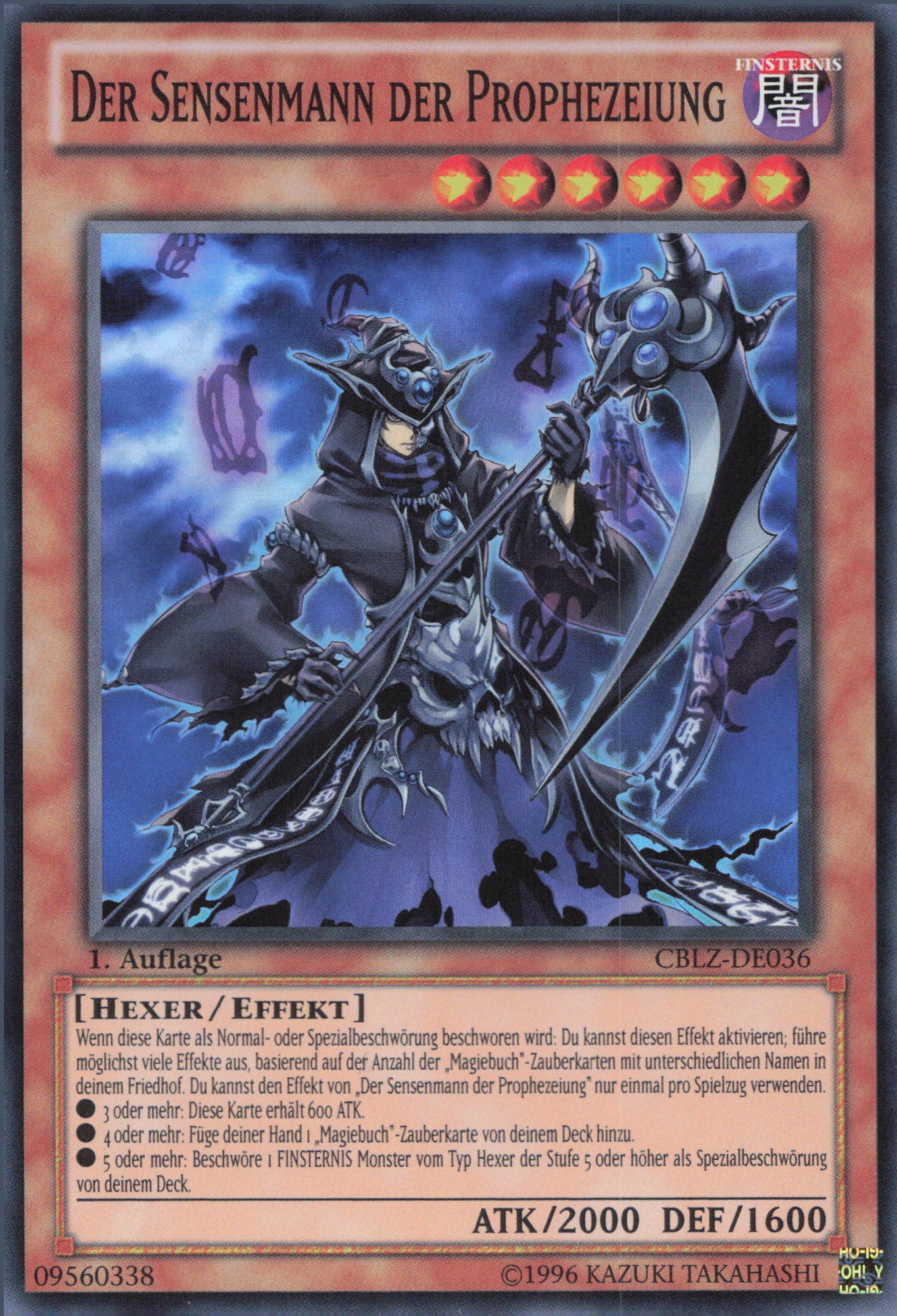 Der Sensenmann der Prophezeiung CBLZ-DE036 Super Rare — ReCollectibles