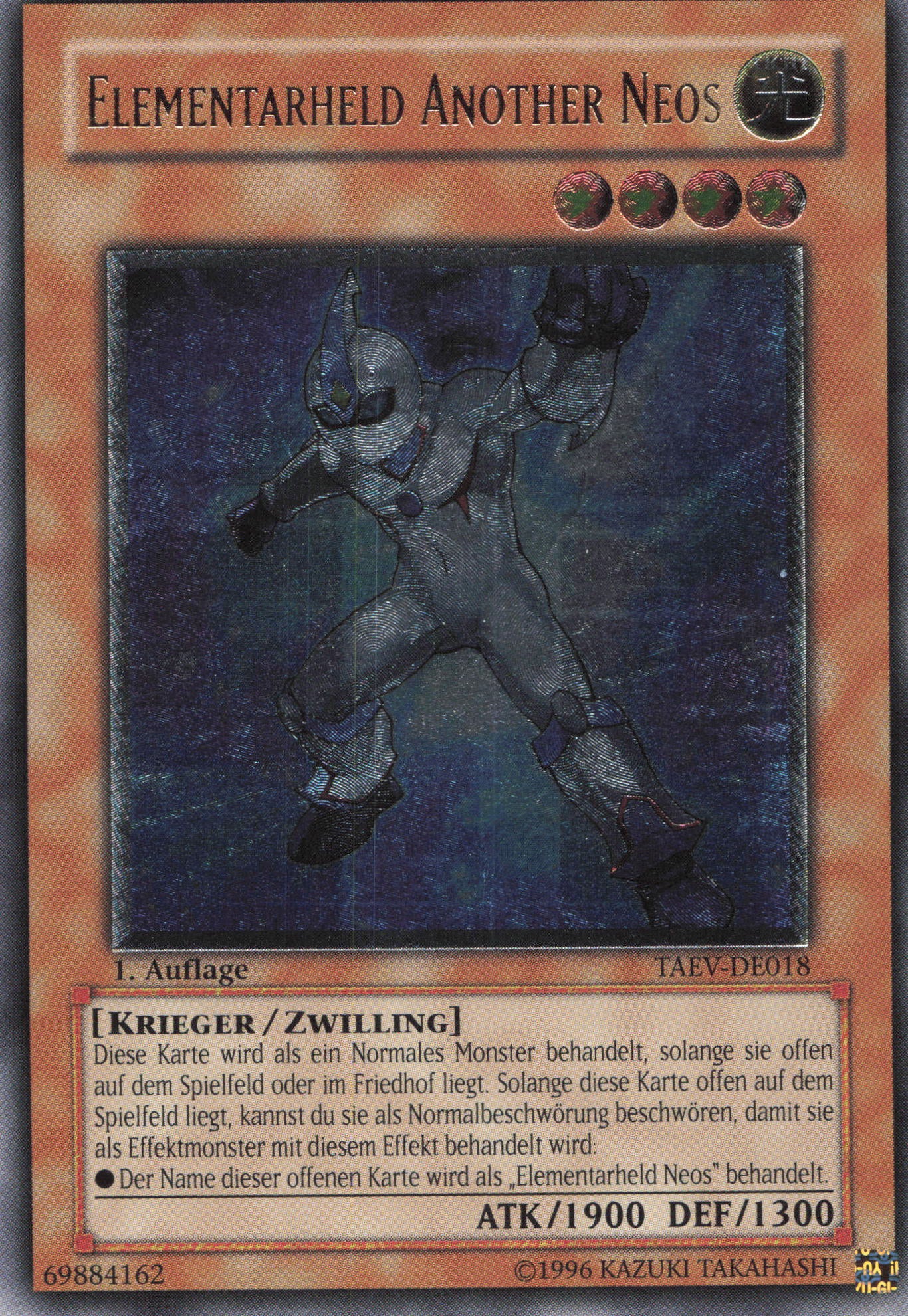 Yugioh Elementar-HELD Another Neos (V.2) TAEV-DE018 Ultimate Rare ...