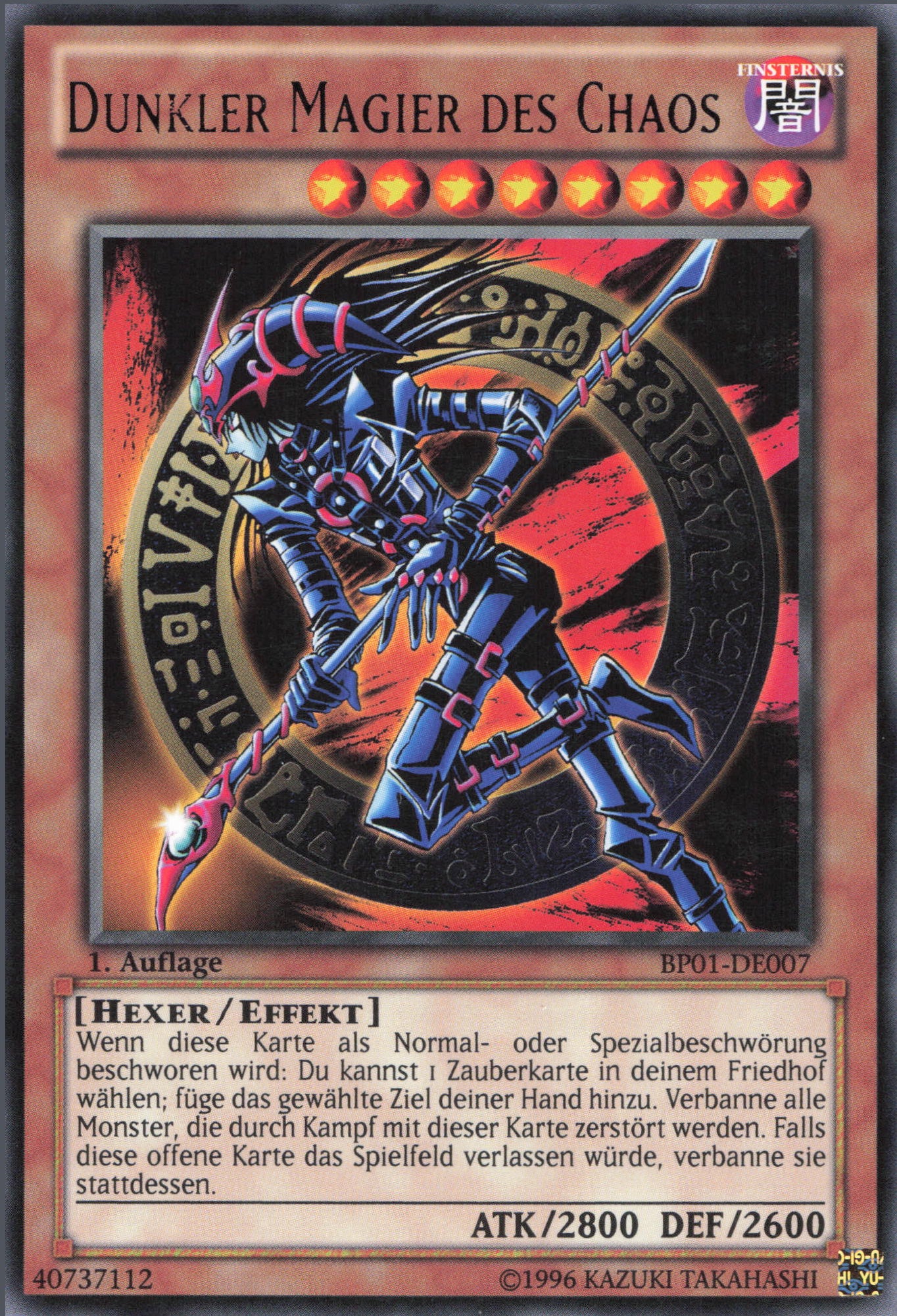 Yugioh Dunkler Magier des Chaos (V.1) BP01-DE007 Rare Deutsch kaufen ...