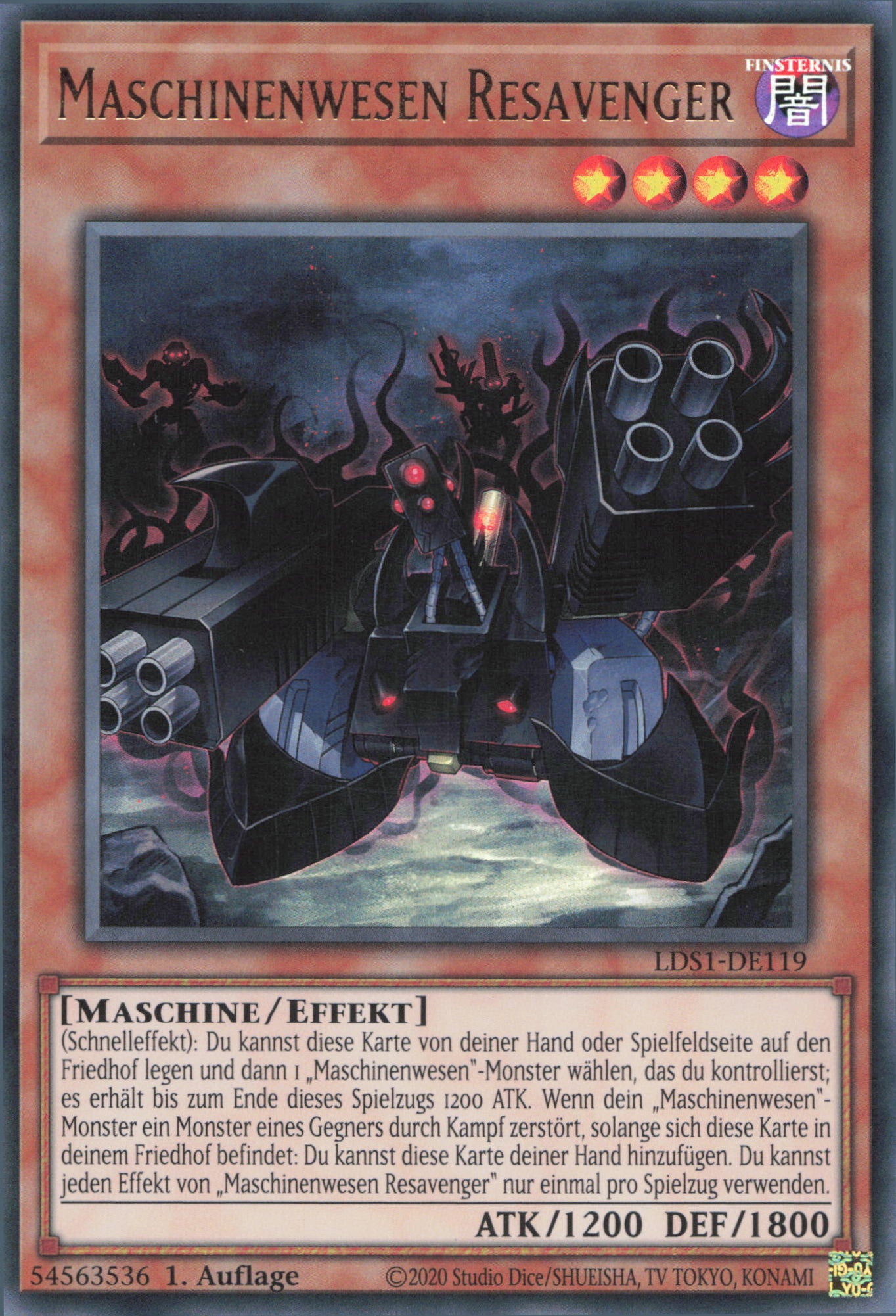 Yugioh Maschinenwesen Resavenger LDS1-DE119 Ultra Rare Deutsch kaufen ...