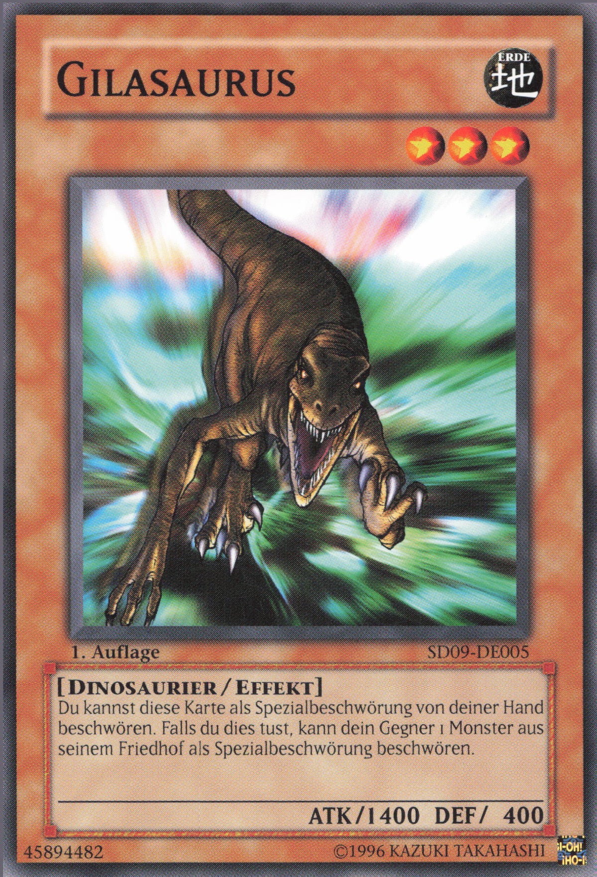 Yugioh Gilasaurus SD09-DE005 Common Deutsch kaufen — ReCollectibles