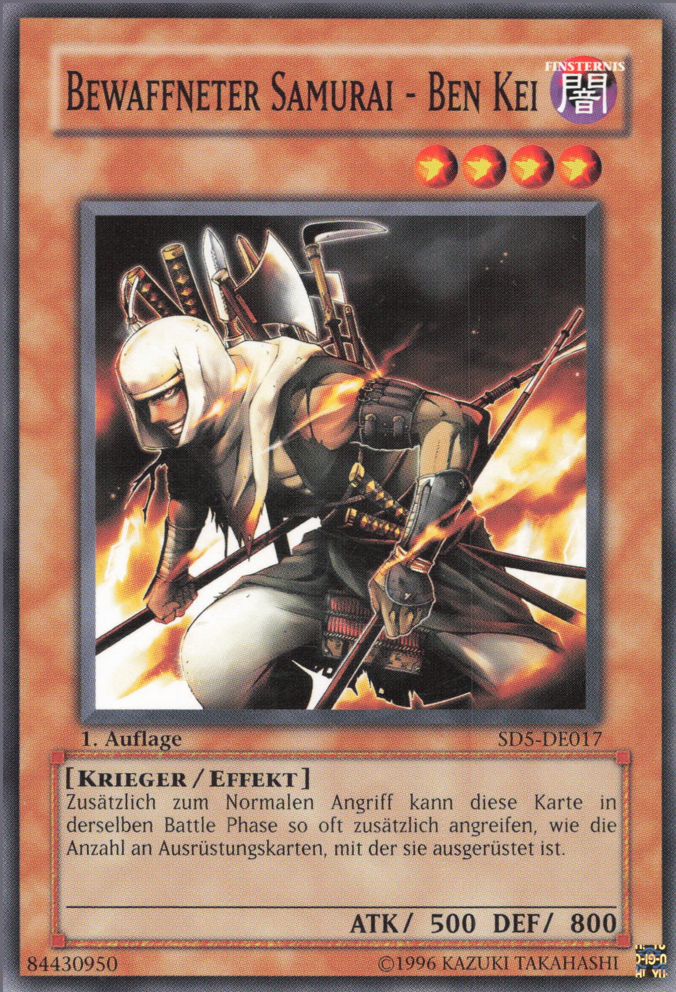 Yugioh Bewaffneter Samurai - Ben Kei SD5-DE017 Common Deutsch kaufen ...