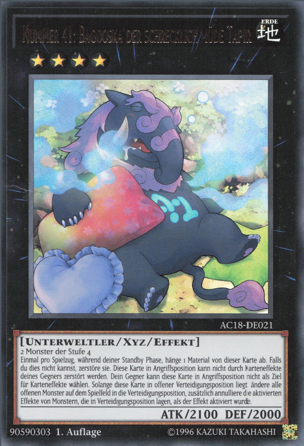 Nummer 41: Bagooska der schrecklich müde Tapir AC18-DE021 Ultra Rare ...