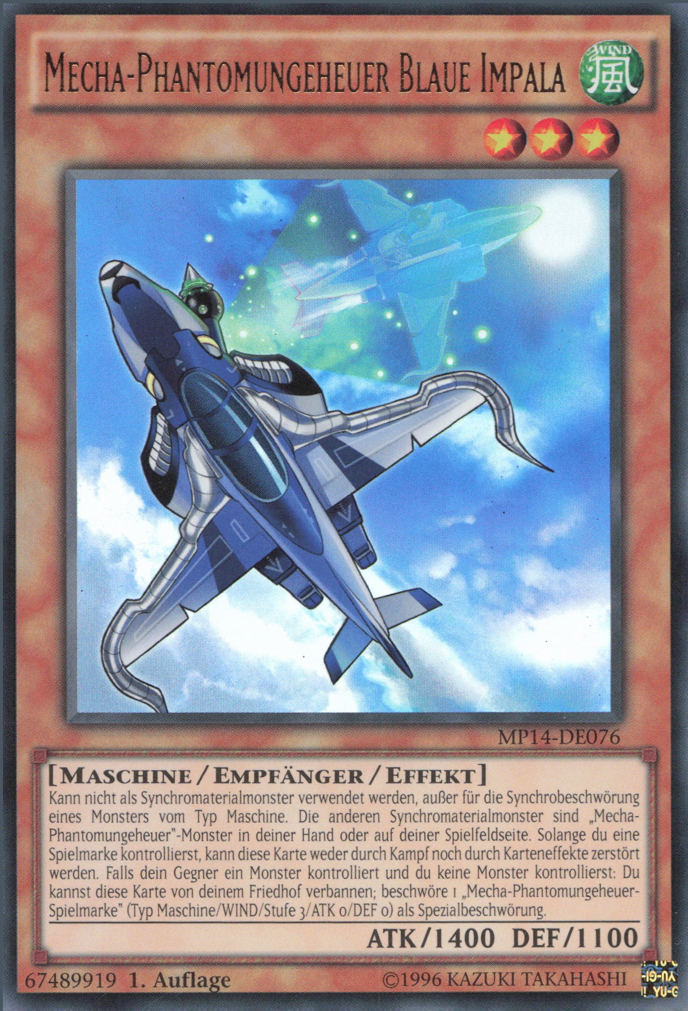 Yugioh Mecha-Phantomungeheuer Blaue Impala MP14-DE076 Ultra Rare ...