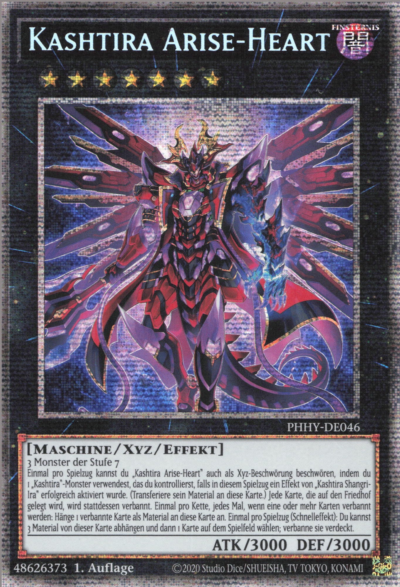 Yugioh Kashtira Arise-Heart (V.2) PHHY-DE046 Starlight Rare Deutsch ...