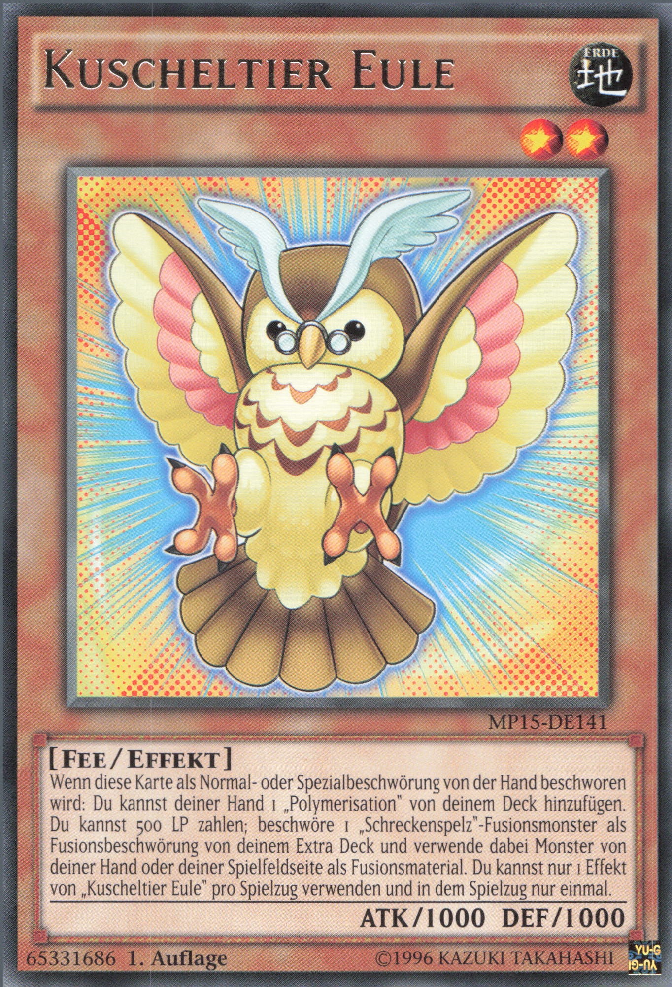 Yugioh Kuscheltier Eule MP15-DE141 Rare Deutsch kaufen — ReCollectibles