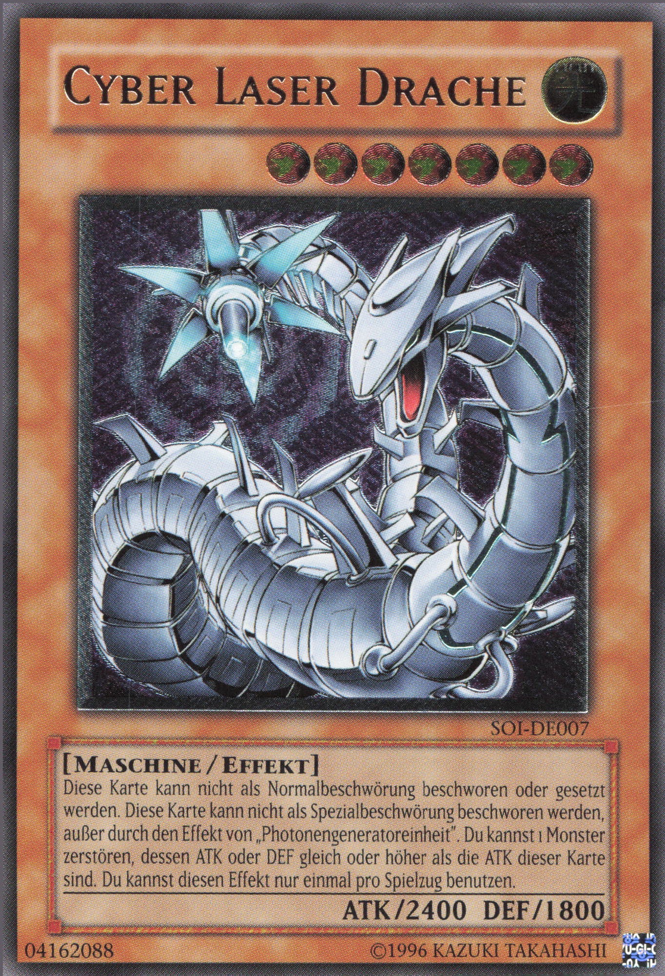 Yugioh Cyber Laser Drache (V.2) SOI-DE007 Ultimate Rare Deutsch kaufen ...