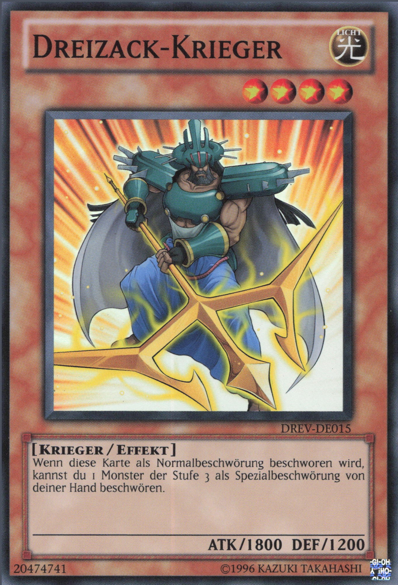 Dreizack-Krieger DREV-DE015 Super Rare — ReCollectibles