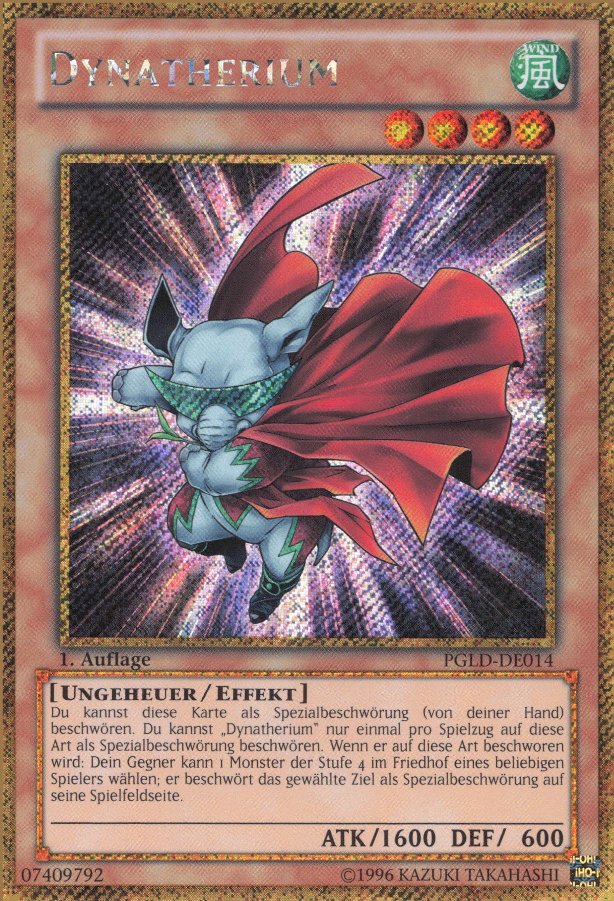 Yugioh Dynatherium PGLD-DE014 Gold Secret Rare Deutsch kaufen ...