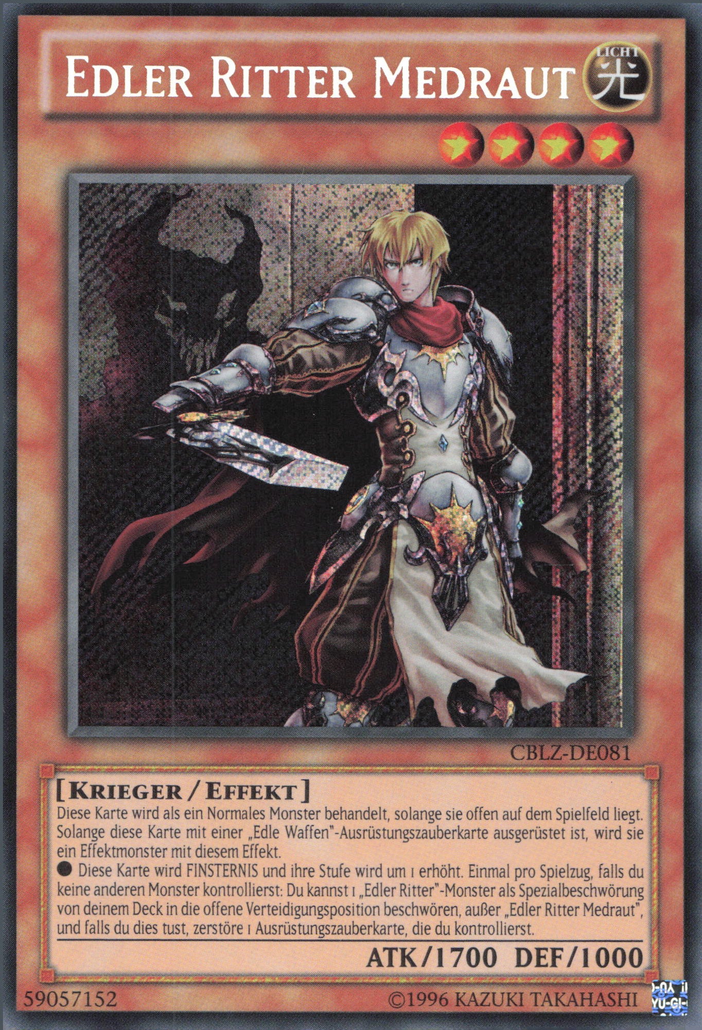 Edler Ritter Medraut CBLZ-DE081 Secret Rare — ReCollectibles