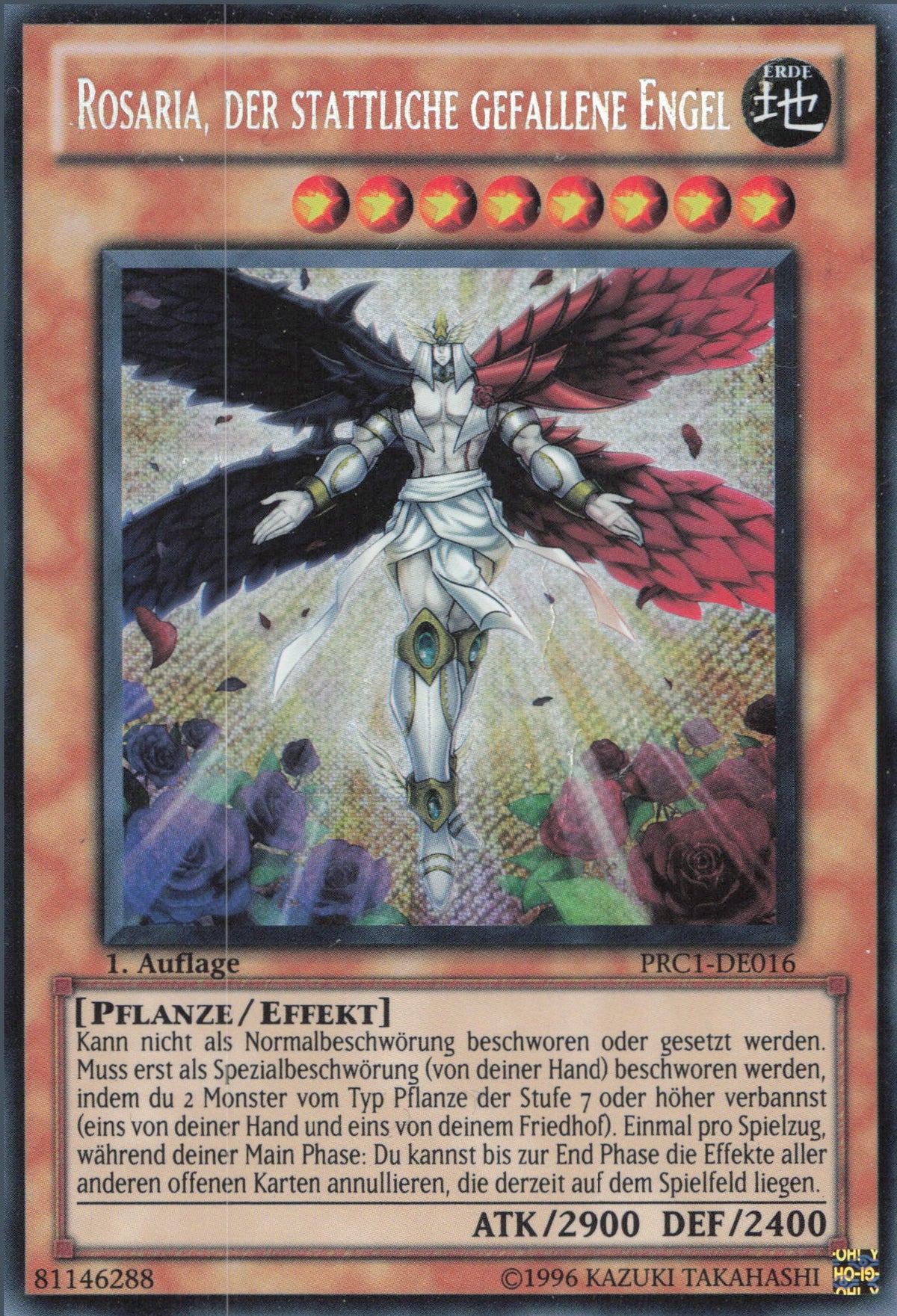 Rosaria, der Stattliche Gefallene Engel PRC1-DE016 Secret Rare ...