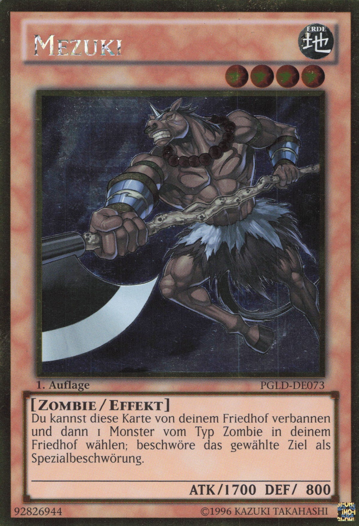 Yugioh Mezuki PGLD-DE073 Gold Rare Deutsch kaufen — ReCollectibles